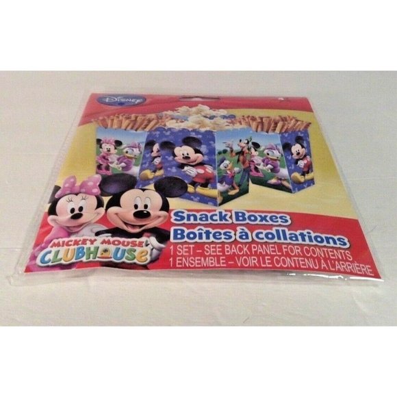 Disney | Other | New Disney Mickey Mouse Snack Boxes 4 Pack 625 X 35 ...